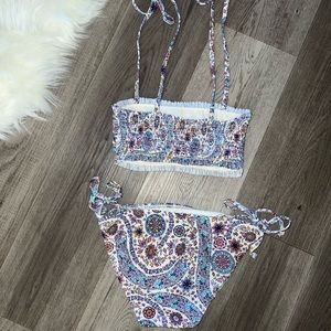 Xhilaration | Swim | Xhilaration Cottagecore Smocked Bikini Set | Poshmark